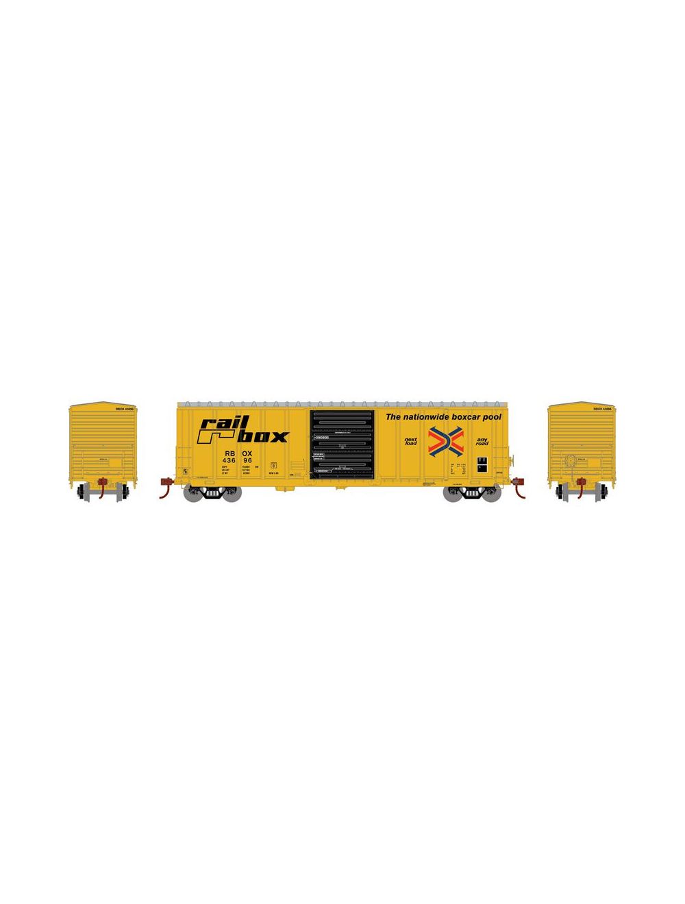 Athearn 15964 RBOX 50' boxcar 43696, HO