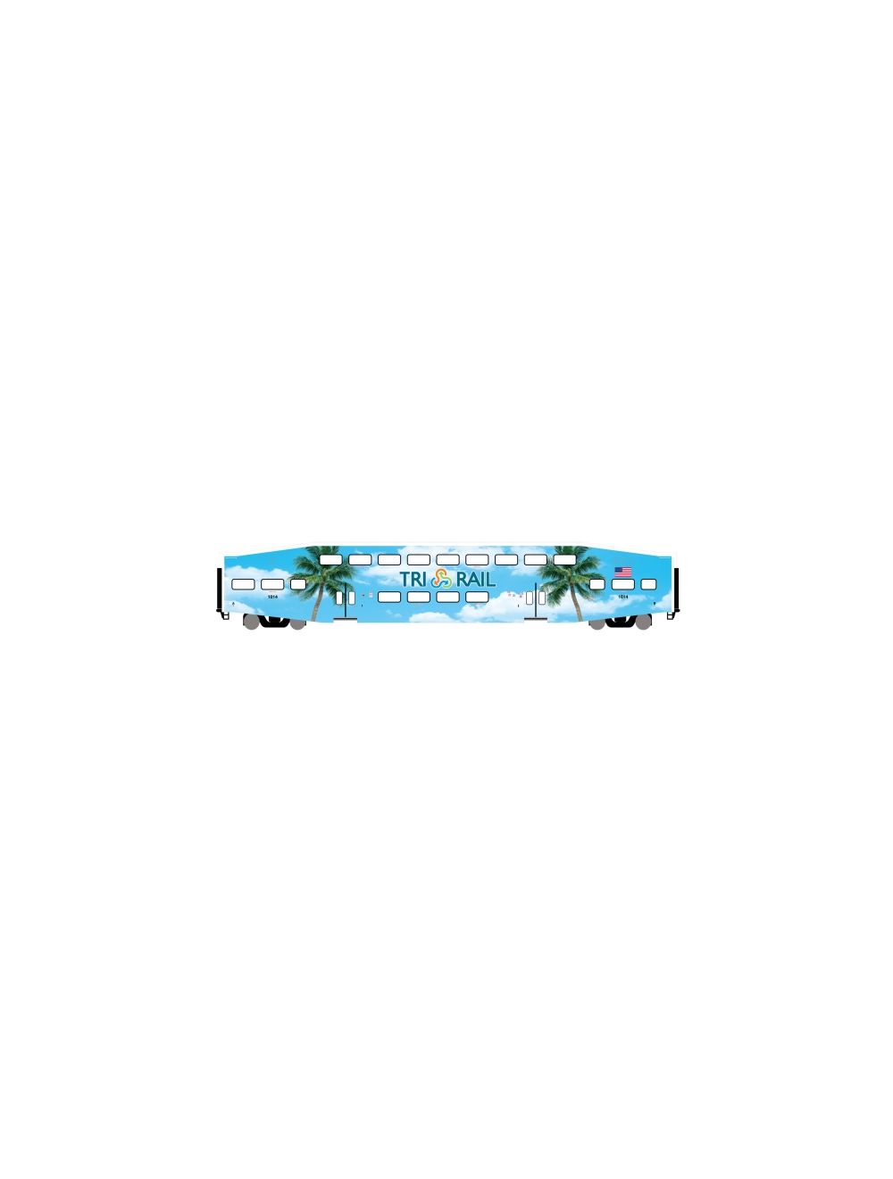athearn 25738 tri-rail coach #1014