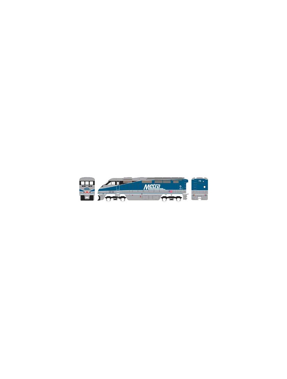 Athearn 64559 Metra F59PHI #73