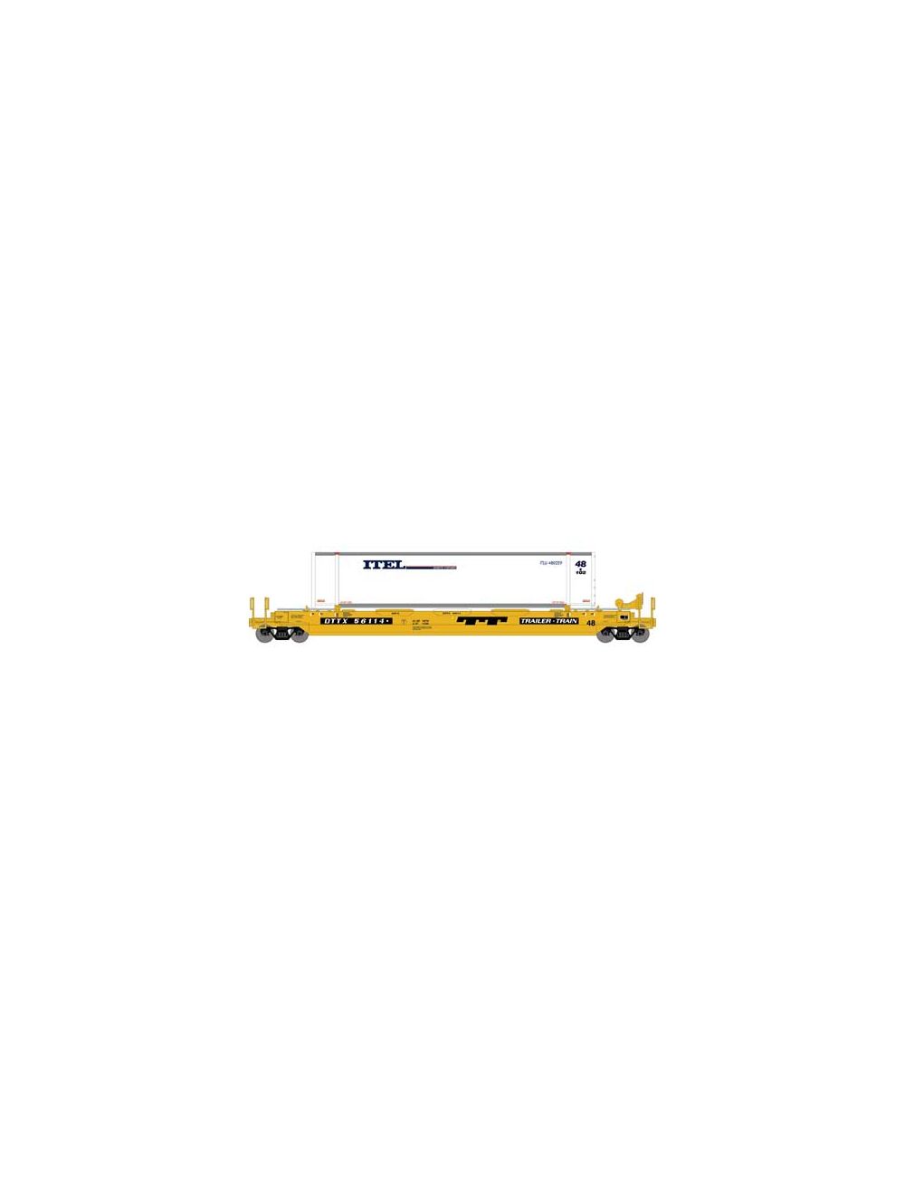 Athearn 7437 DTTX 48' husky stack ITEL Container