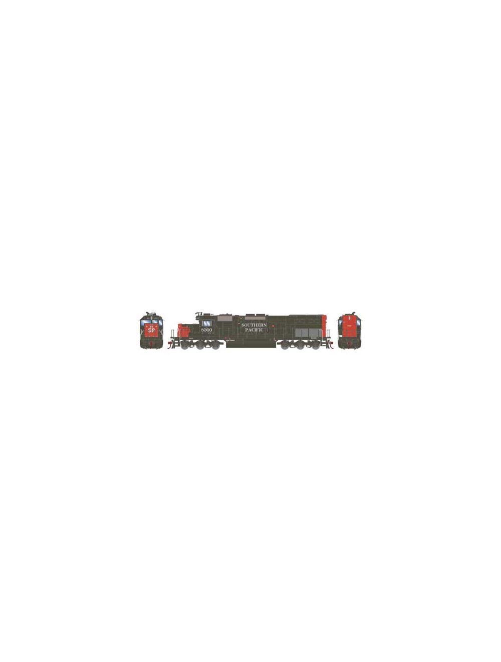 athearn 86795 sp sd40t-2 dcc/snd #8300