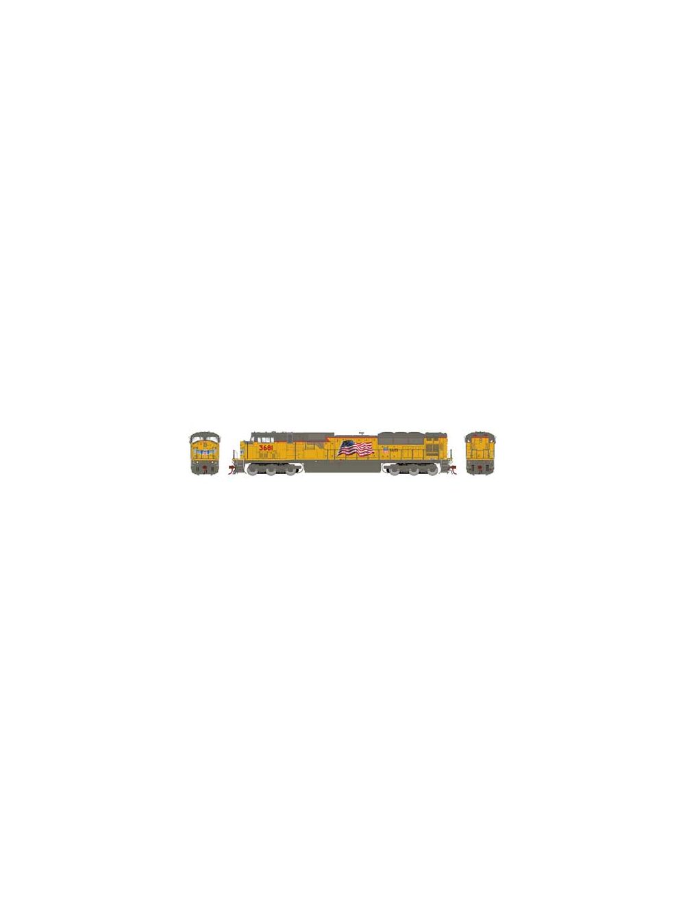 Athearn G27356 UP sd90mac 3681 dcc/snd