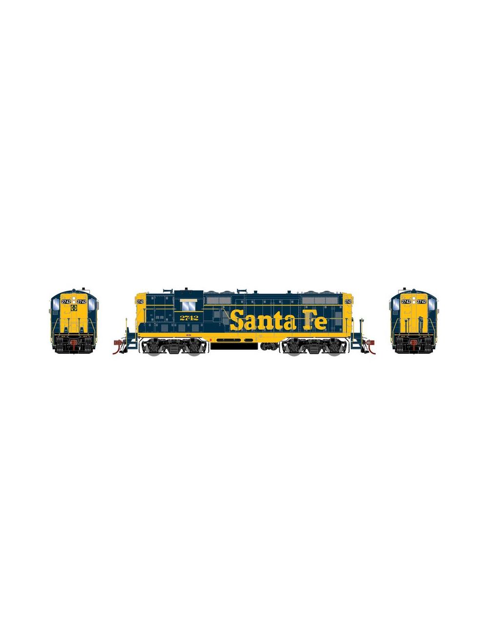 Athearn G82707 SF GP7 DCC/SND #2742, HO scale