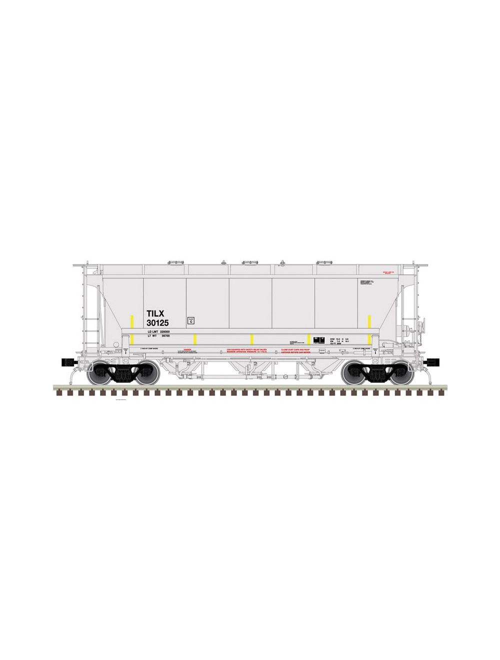 Atlas 20005559 TILX trinity covered hopper
