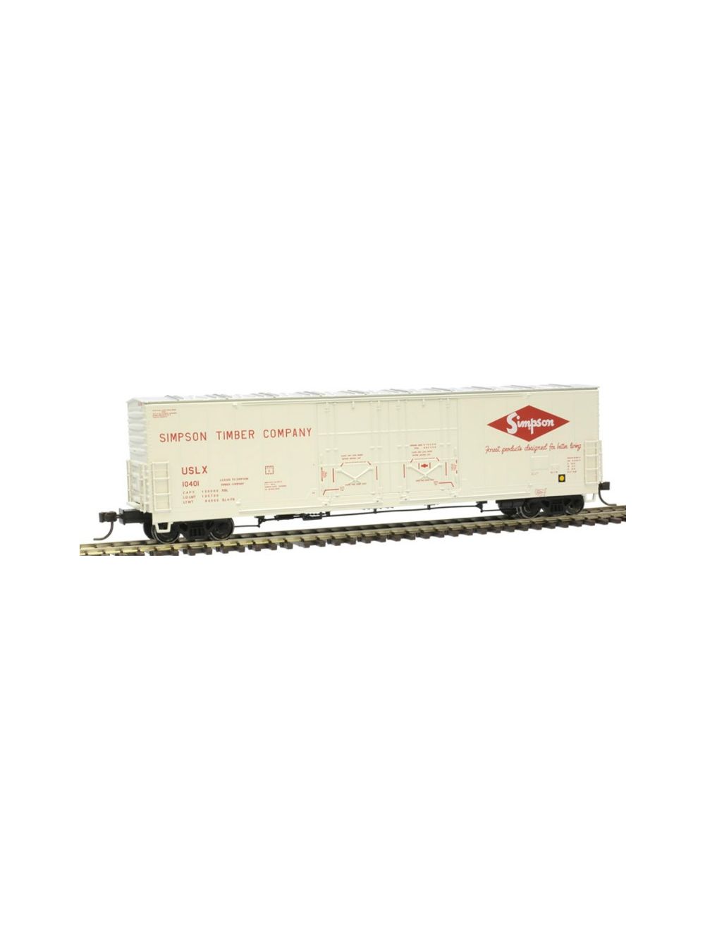 Atlas 20006785 simpson timber boxcar #10407, HO