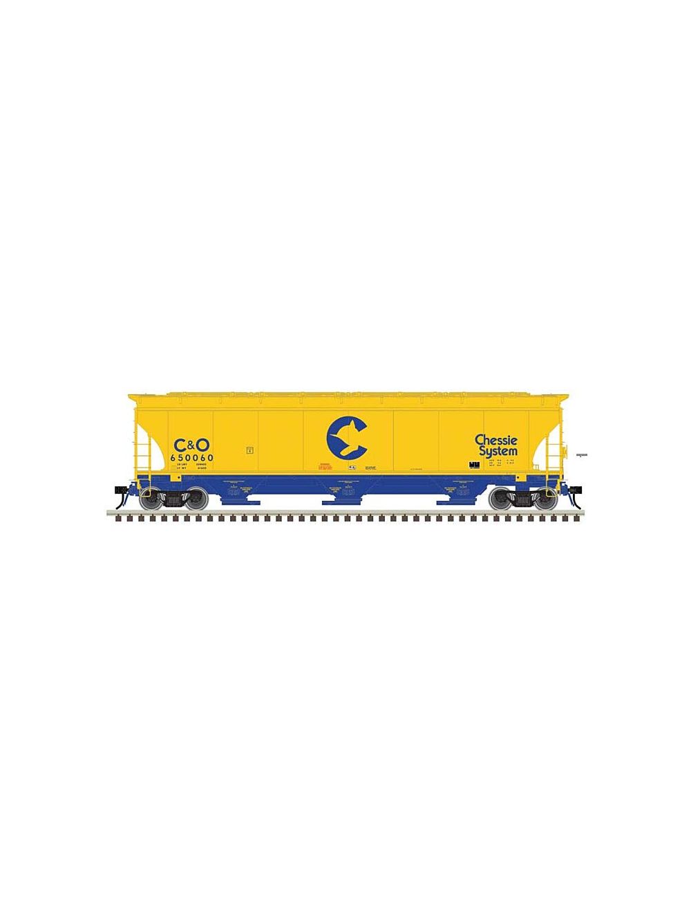 Atlas 3001135 Chessie covered hopper