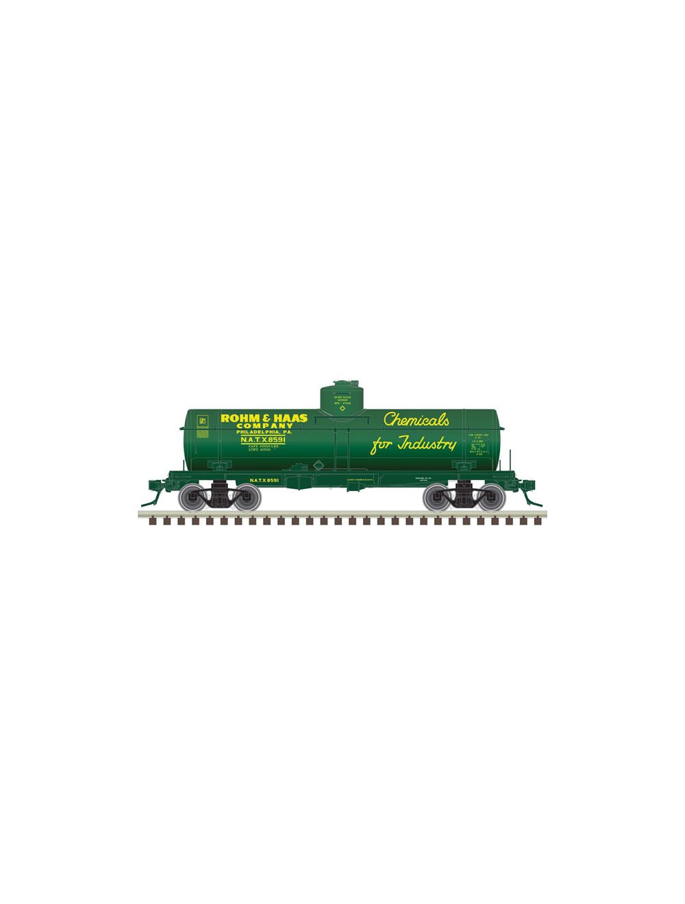 atlas 3003831 rohm & haas chemical tank car
