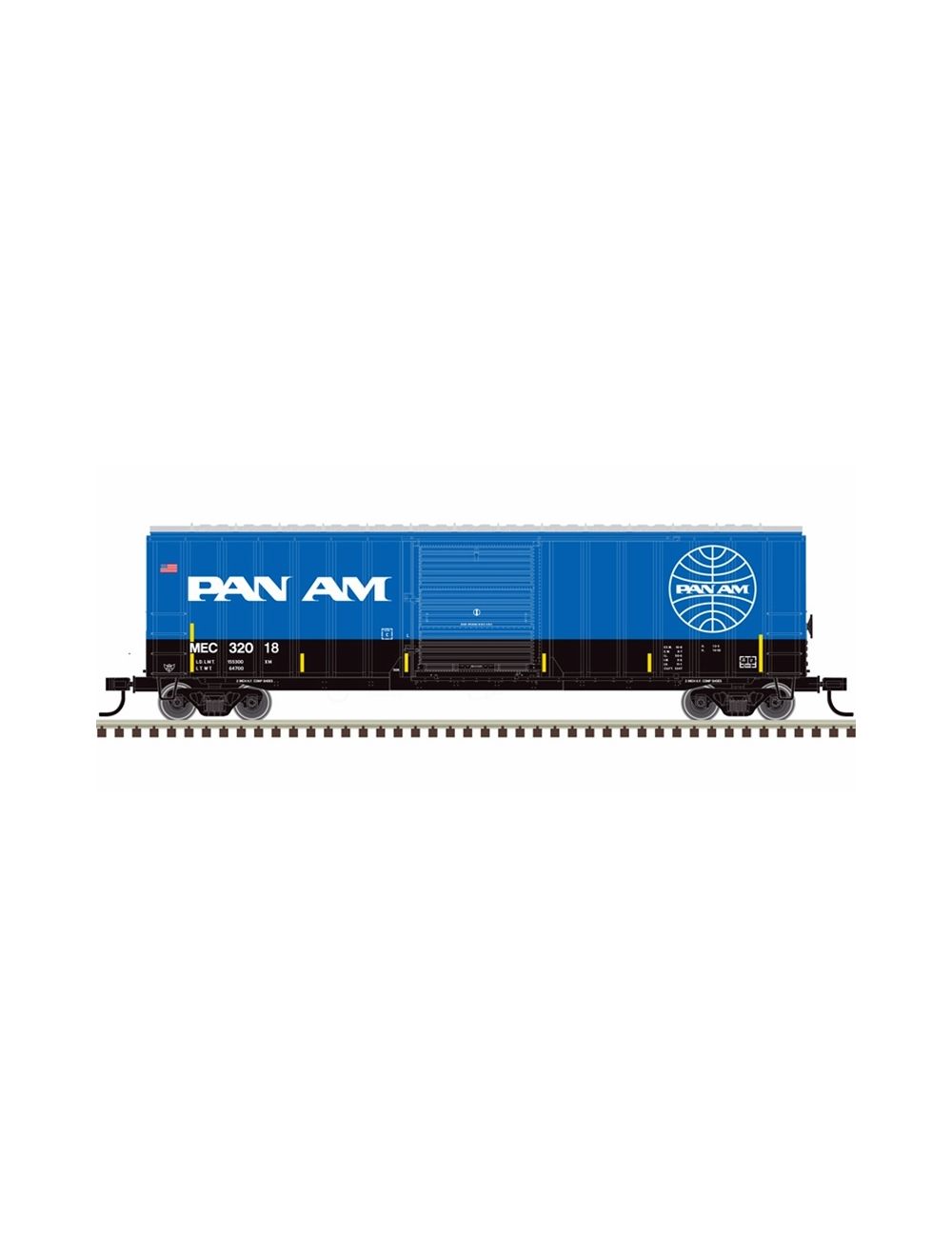 Atlas 50005982 pan am 50'6" boxcar #32024, N scale