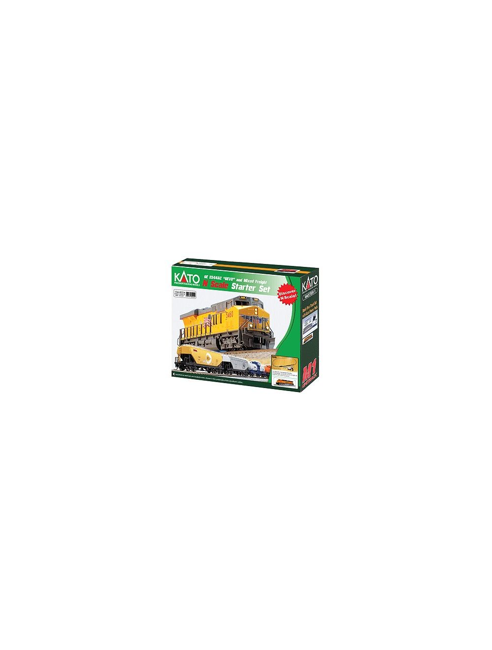 Kato 1060026 FEC ES44AC diesel freight set, N