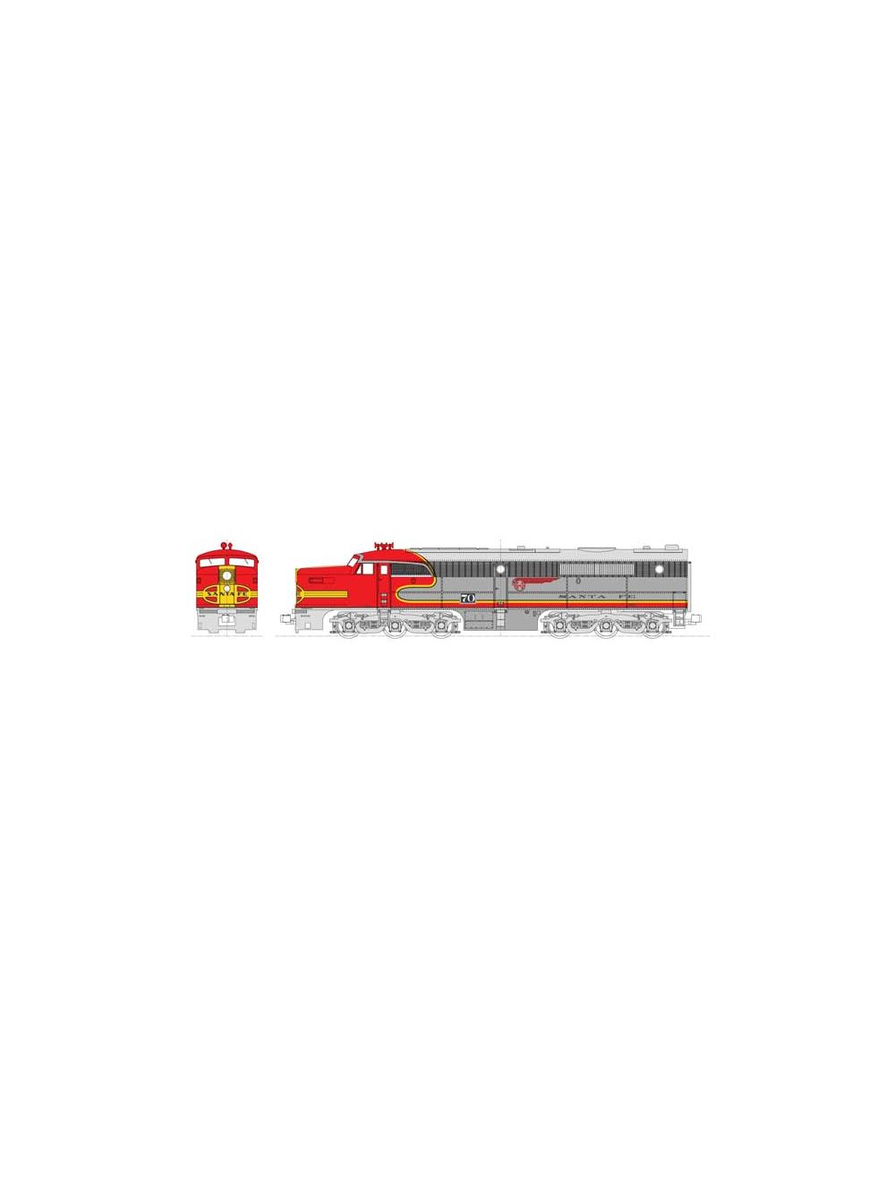 kato 1764120 sf alco pa-1 warbonnet #70L