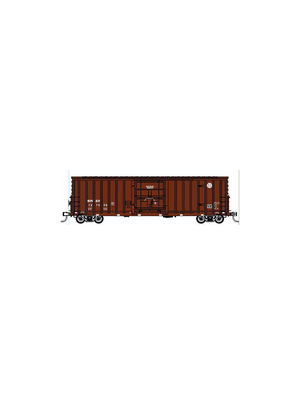 fox valley models 30221 bnsf boxcar #727036