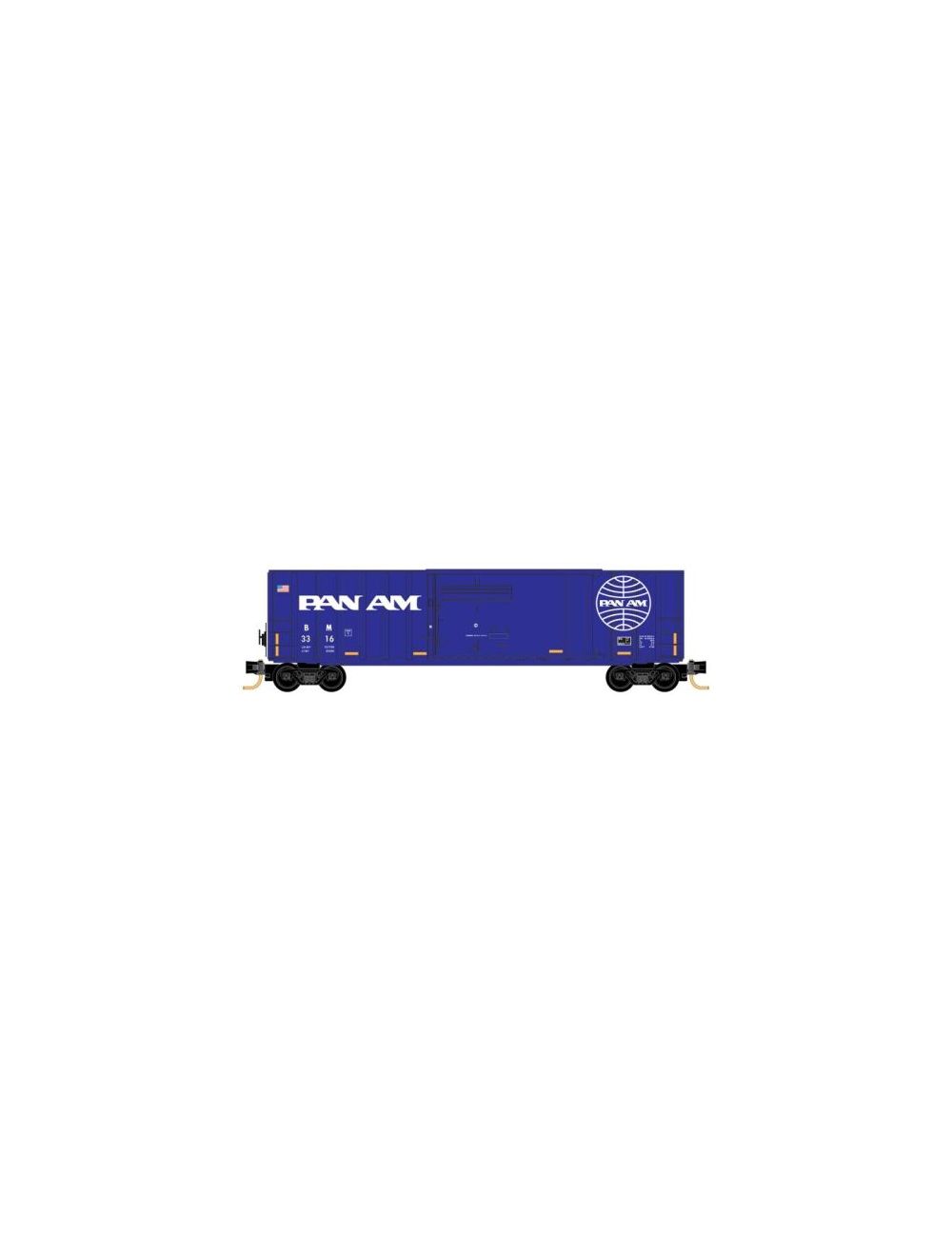 micro trains 02500980 pan am railway box car