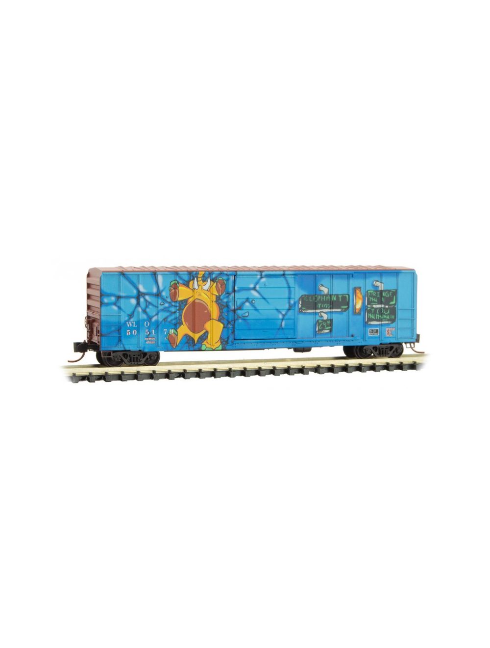 microtrains 02544156 wlo/cn 'elephant toss' boxcar