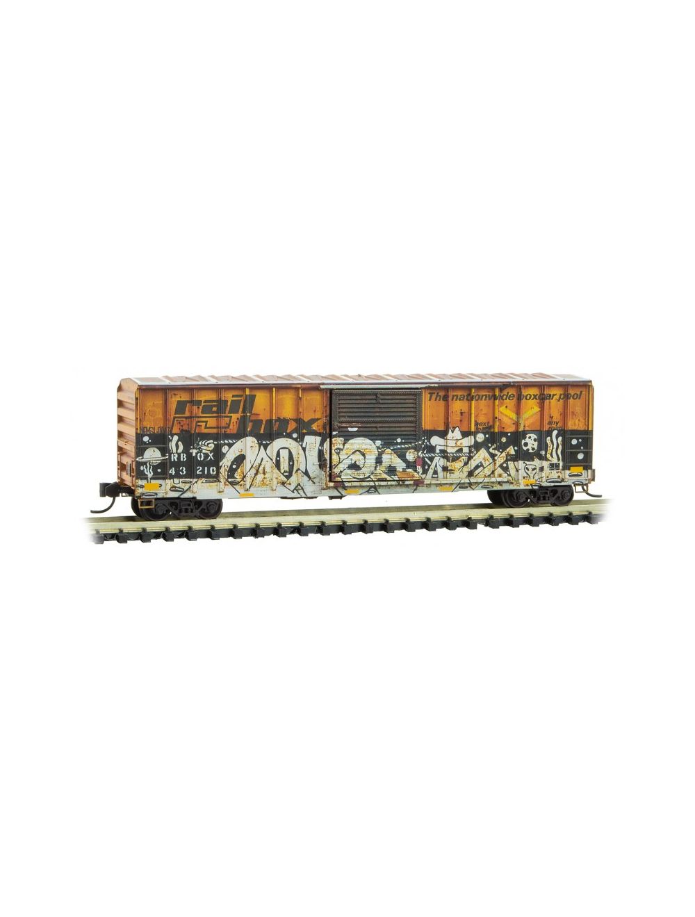 Micro Trains Railbox #3 weather/graffiti 02545010