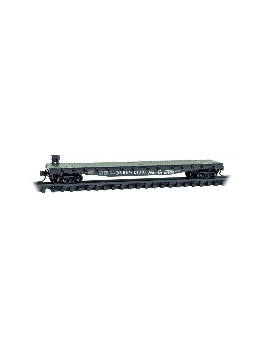 Micro Trains 04500381 D&RGW flat car, N scale