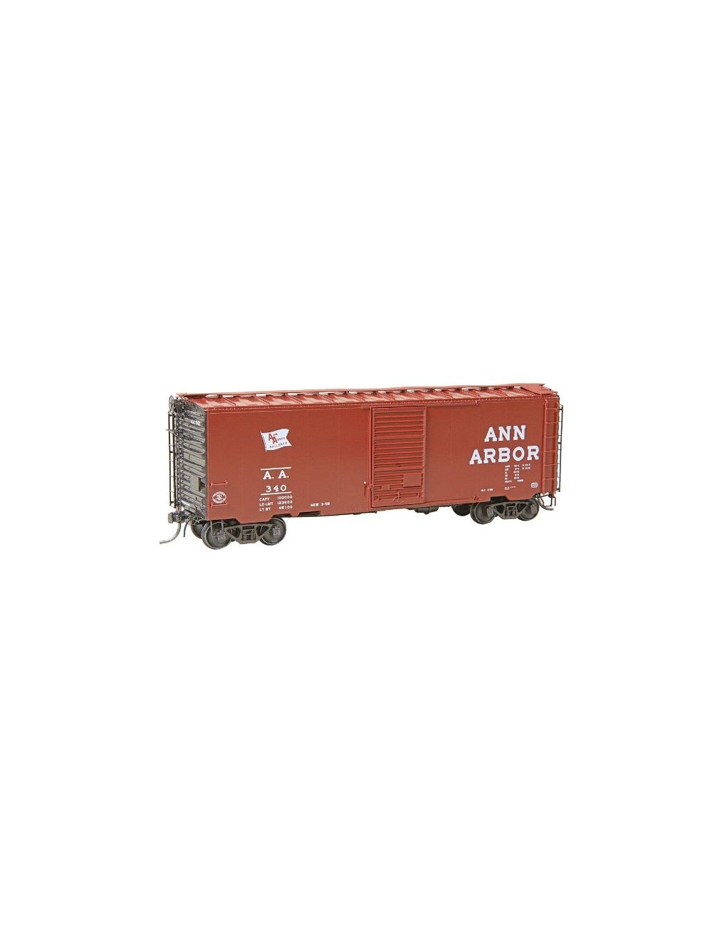 Kadee 4534 Ann Arbor 40' ps1 boxcar, HO scale
