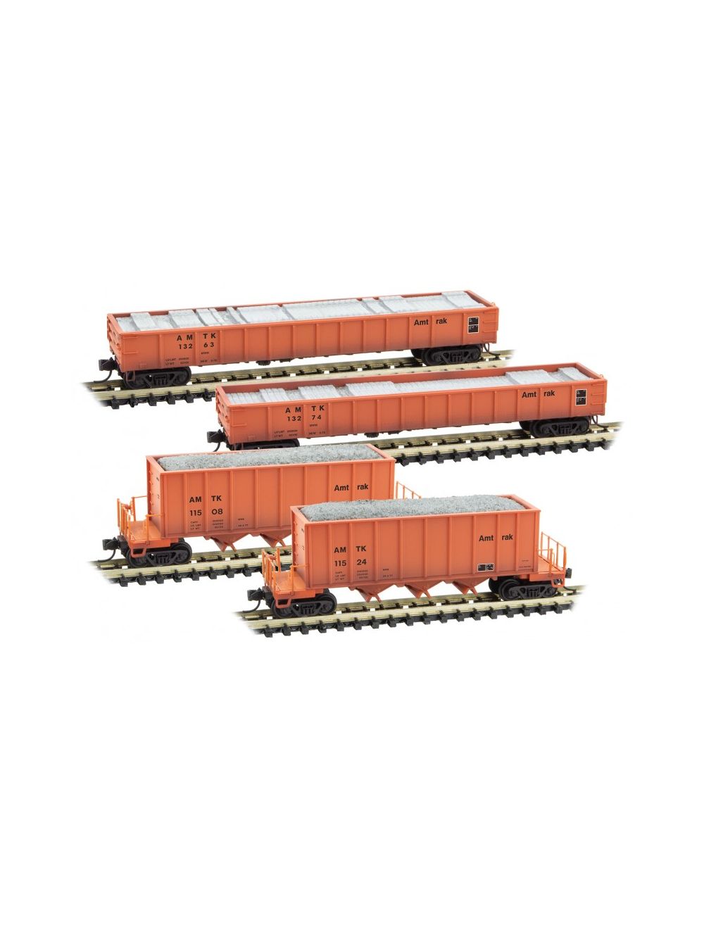 Micro Trains 99302010 Amtrak MOW weathered 4pk