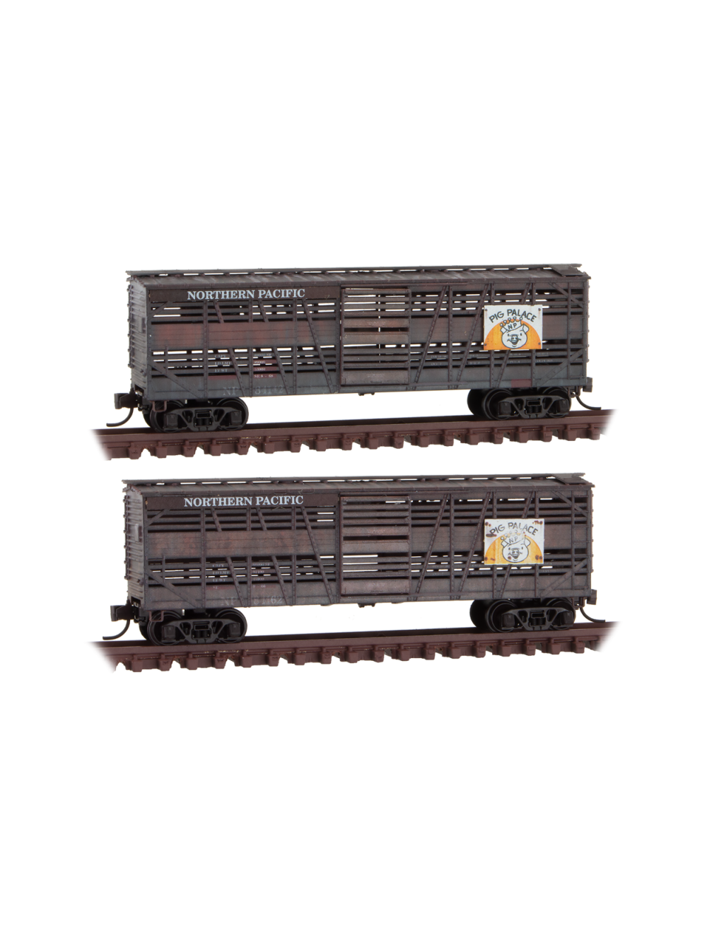 Micro Trains 99305820 np wthrd stock car 2pk