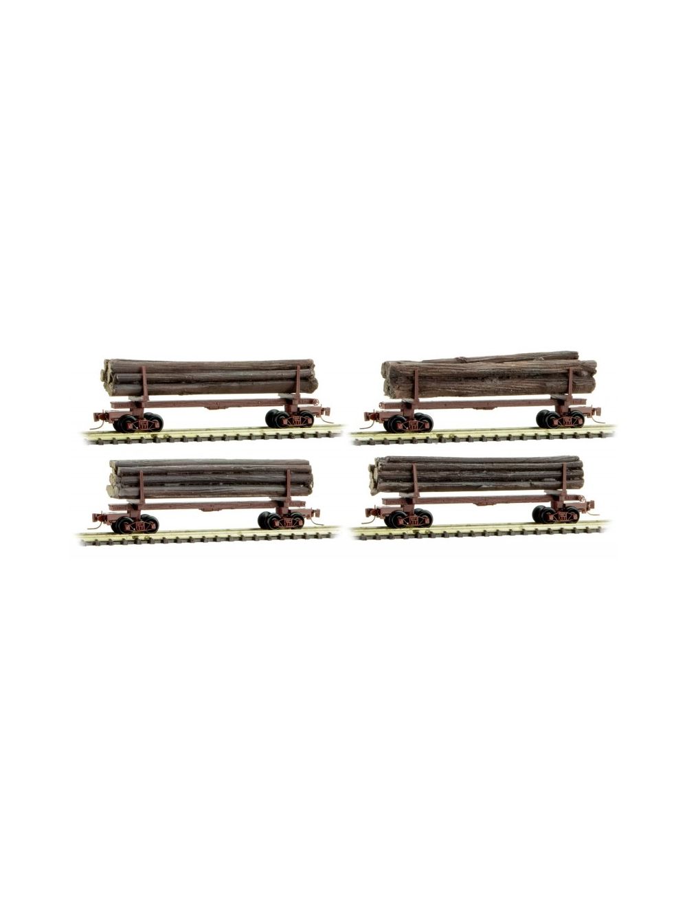 micro trains 99400953 Nn3 log car 4pk