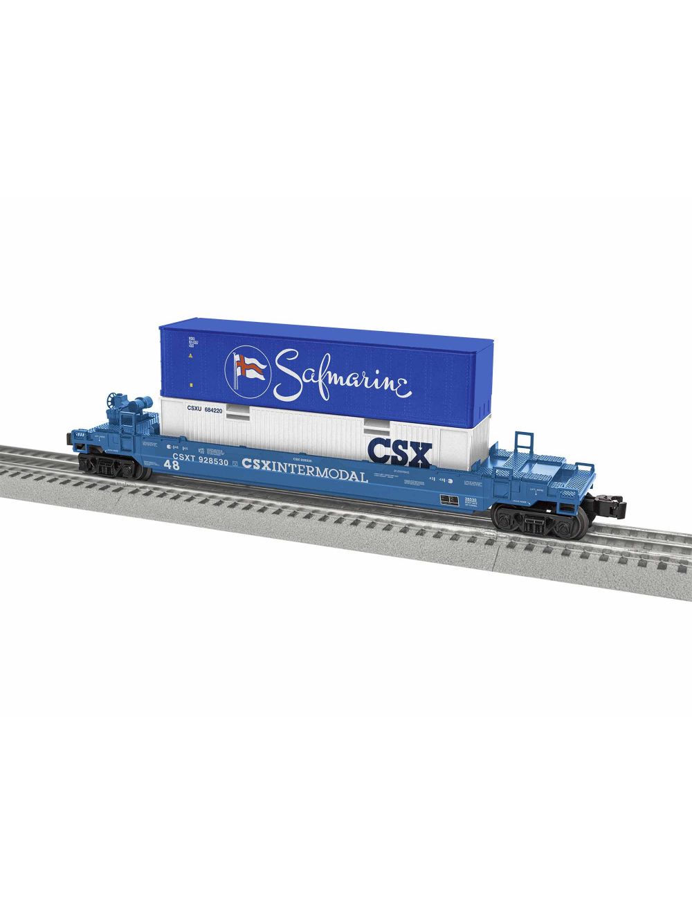 lionel 1928530 csx maxi stack car