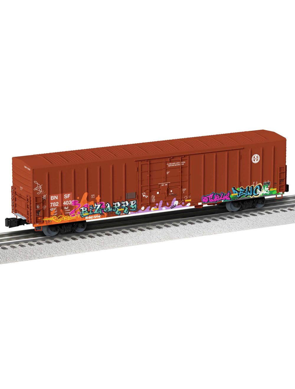 Lionel 2026561 BNSF mechanical reefer w/graffiti