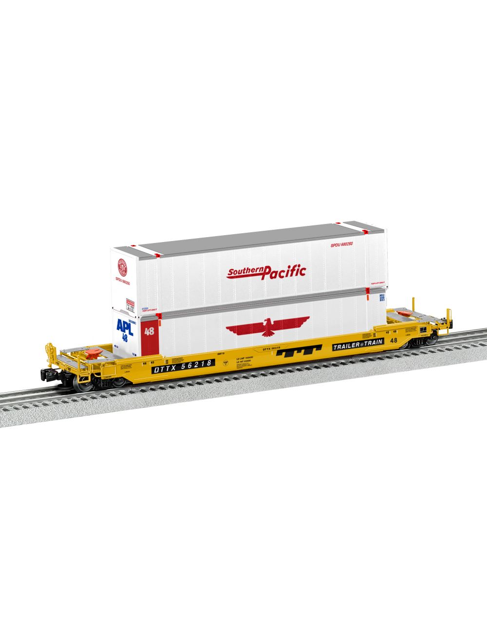 Lionel 2226601 Trailer Train husky stack, O scale