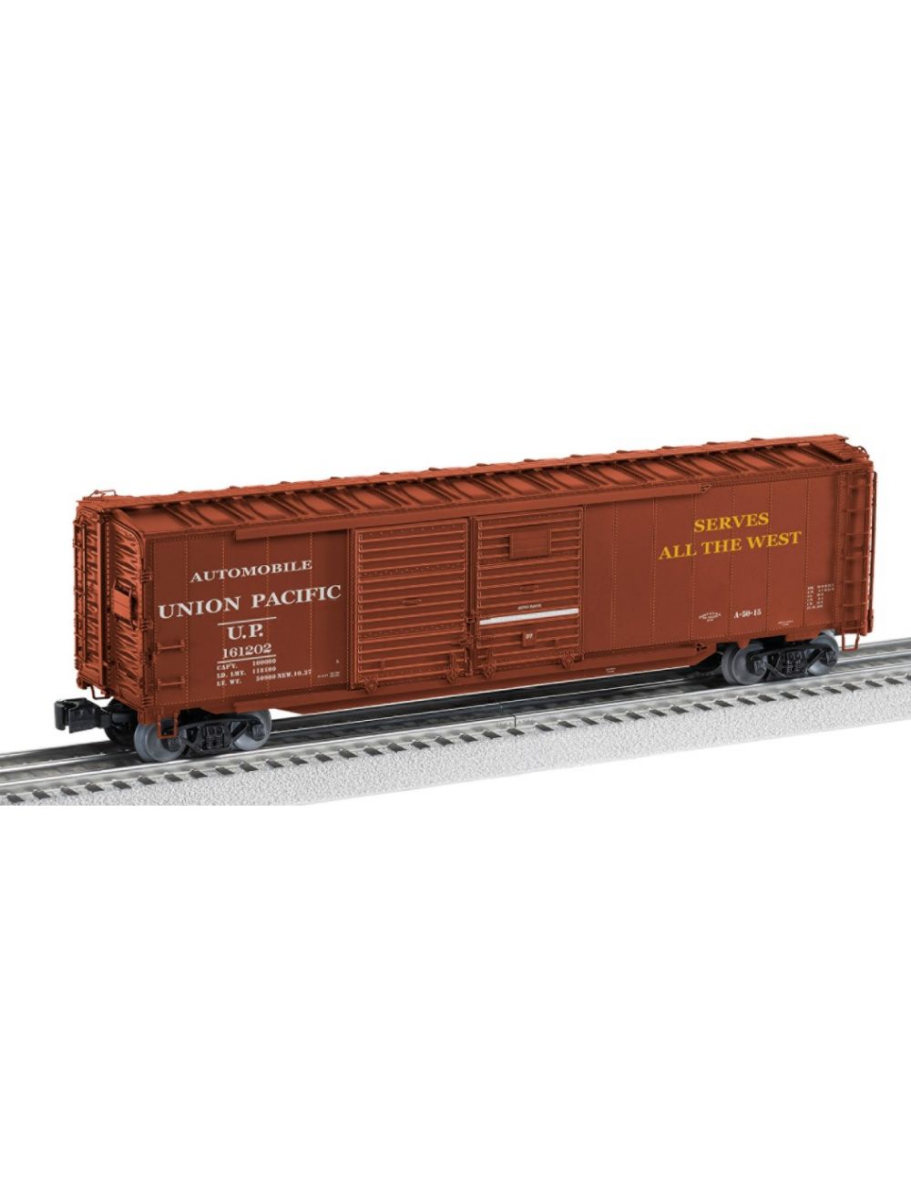 Lionel 2226670 UP end door boxcar, O scale
