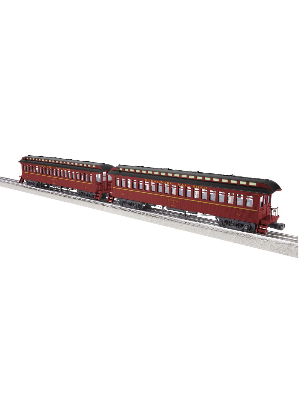 Lionel 2227030 Strasburg wood coach 2pk #1