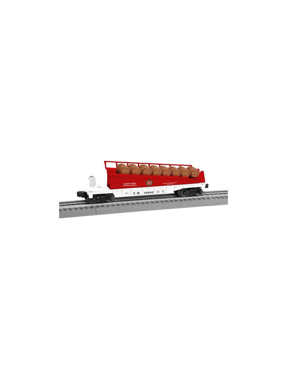 lionel 26640 cn maple syrup barrel ramp car