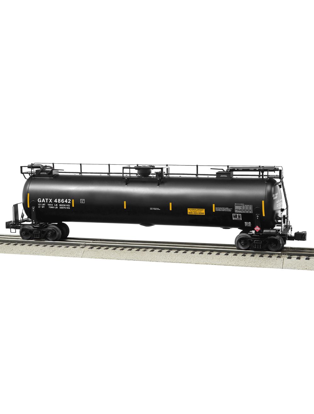lionel 85149 gatx tank train #6 black