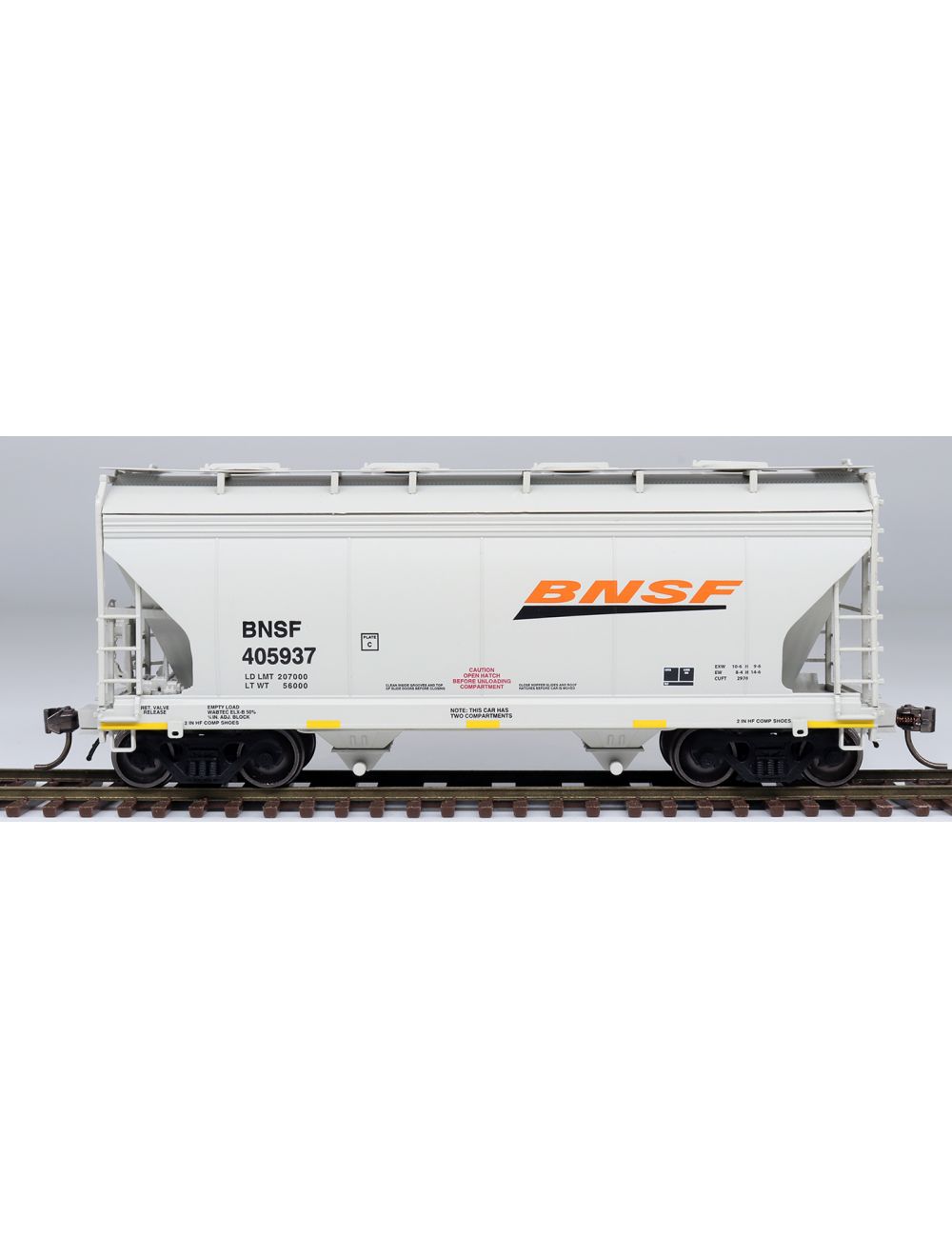 Intermountain 46534 BNSF 2 bay acf hopper, HO