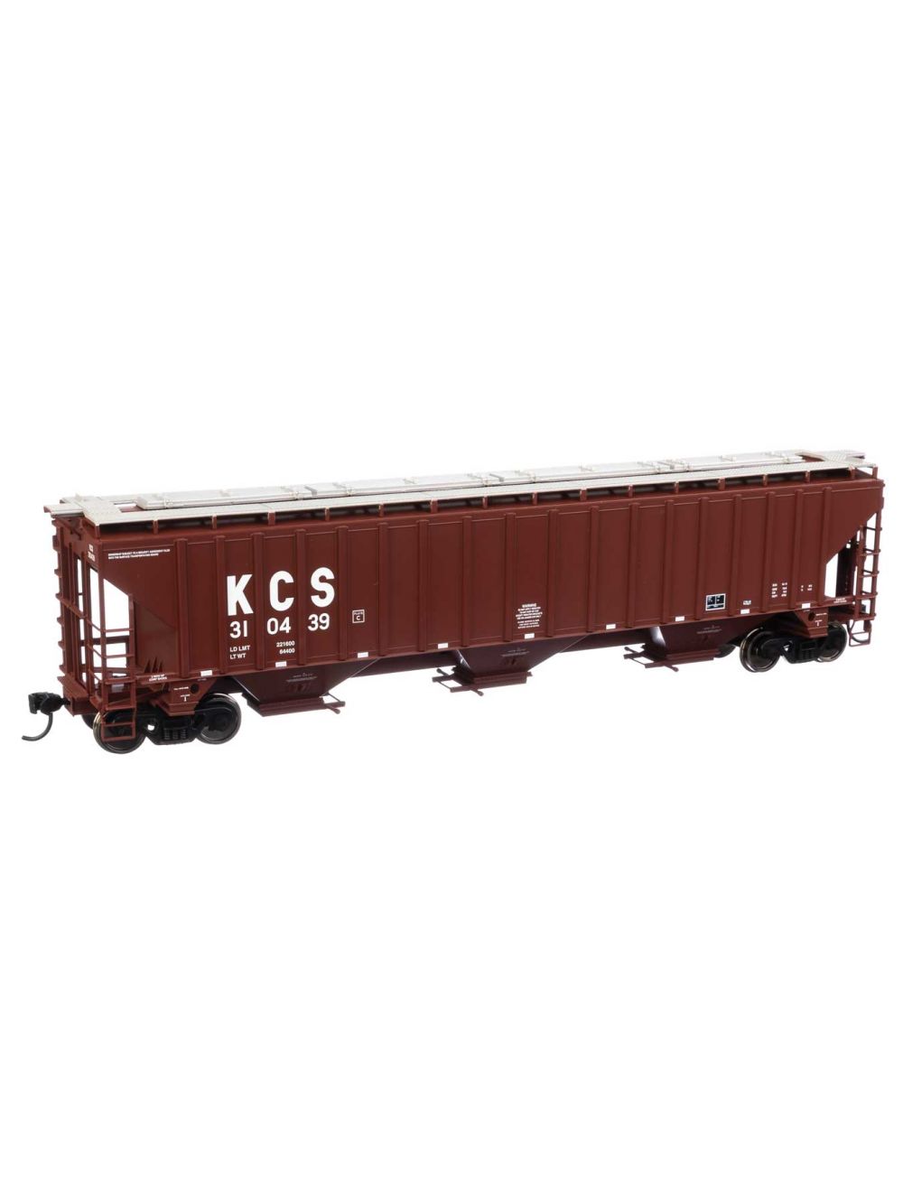 Walthers 910-49017 kcs cvrd hopper, HO scale