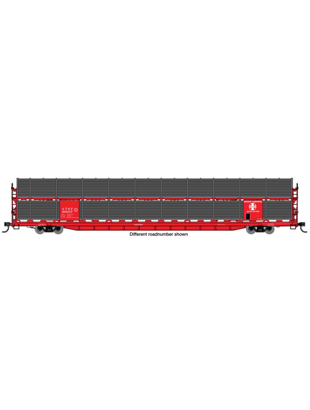 Walthers 910-8102 ATSF autorack 88012, HO scale