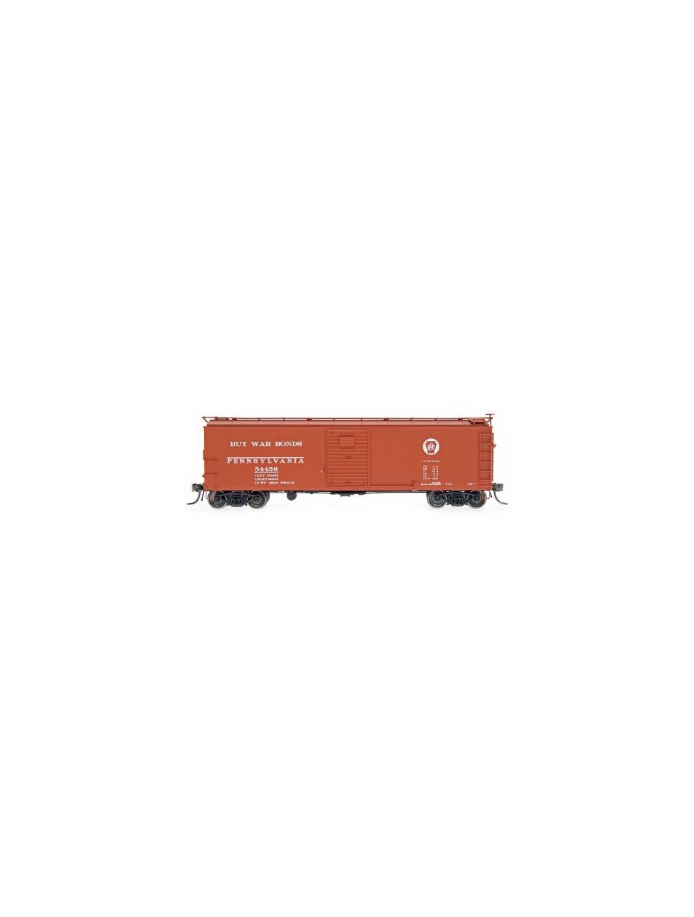 pennsylvania x-29 boxcar intermountain rr-37030