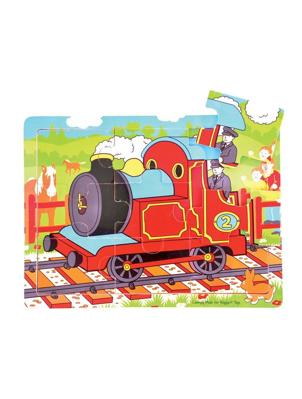 bigjigs bj723 train tray puzzle