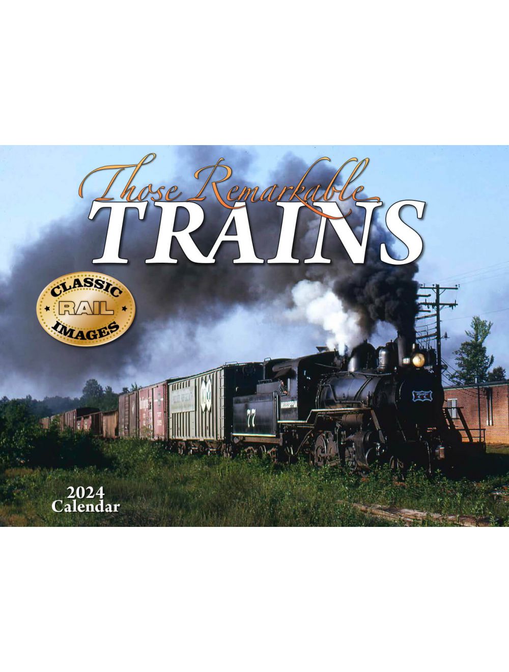 Tidemark 24-4844 2024 remarkable trains calendar