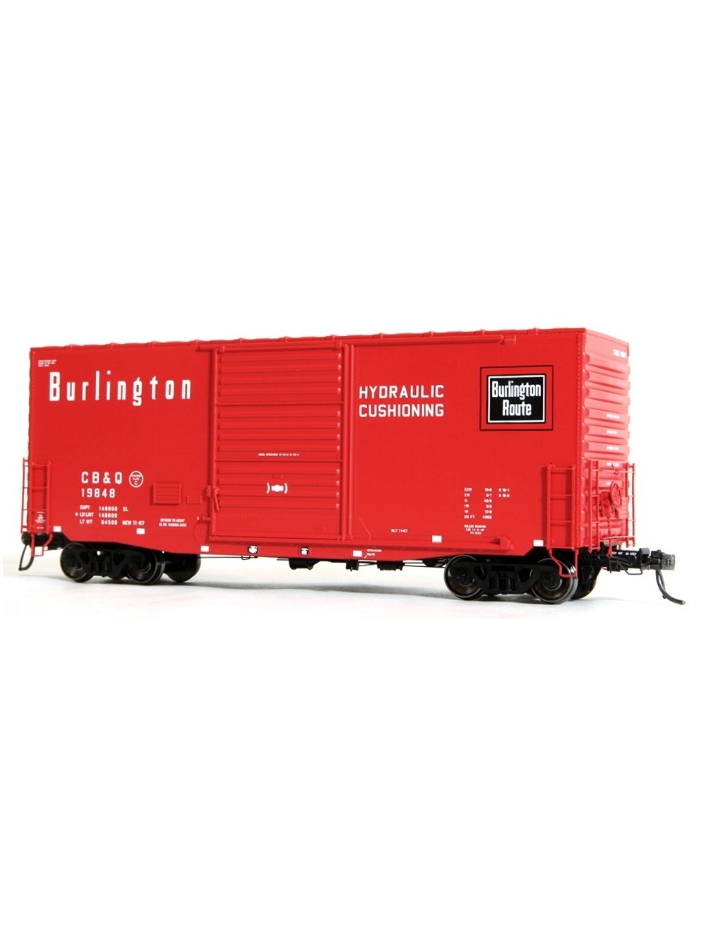 tangent scale models cb&q high cube box car