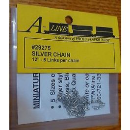 A Line 29275 silver chain 6 links/inch,12"