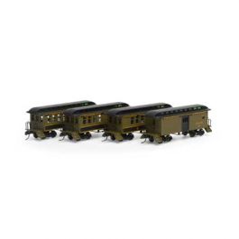 Athearn 12405 CN overton coach 4pk, N scale