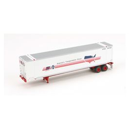 athearn 27708 bn/sf 48' container/chassis
