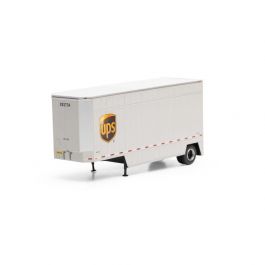 Athearn 90210 ups/shield 28' dropsil trailer, HO