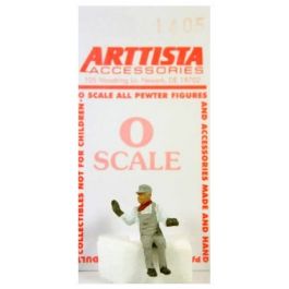 arttista 1405 engineer waving, O scale