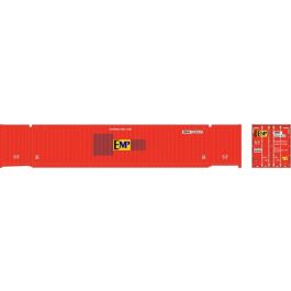 Atlas 20006663 EMP/HUB 53' container set #1, HO