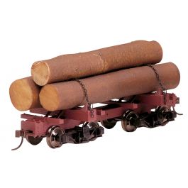 Bachmann 27391 ON30 SKELETON LOG CAR, 3pk