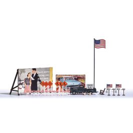 Busch #9720 Decoration Set USA Signs