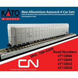 Kato 1065509 cn autorack 4pk, N scale