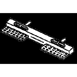details west 192 pilot beam w/footboards 2pk