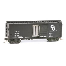 micro trains 02000876 c&o box car with load