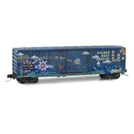 micro trains 03044190 gws weathered boxcar