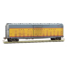 micro trains 03144510 milw rd 50' boxcar wthrd